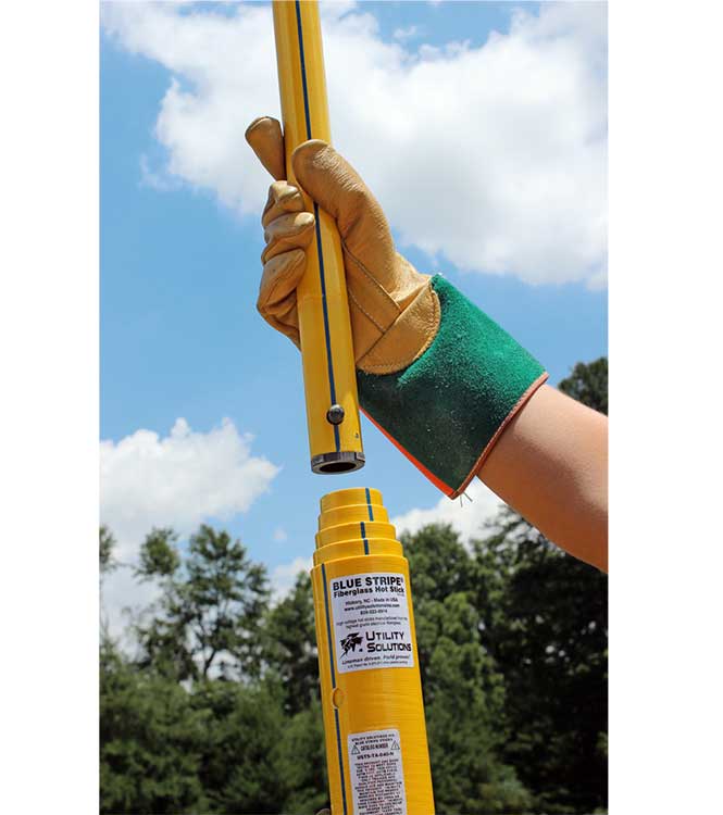 BLUE STRIPE® Take-Apart Hot Sticks | Utility Solutions Inc.